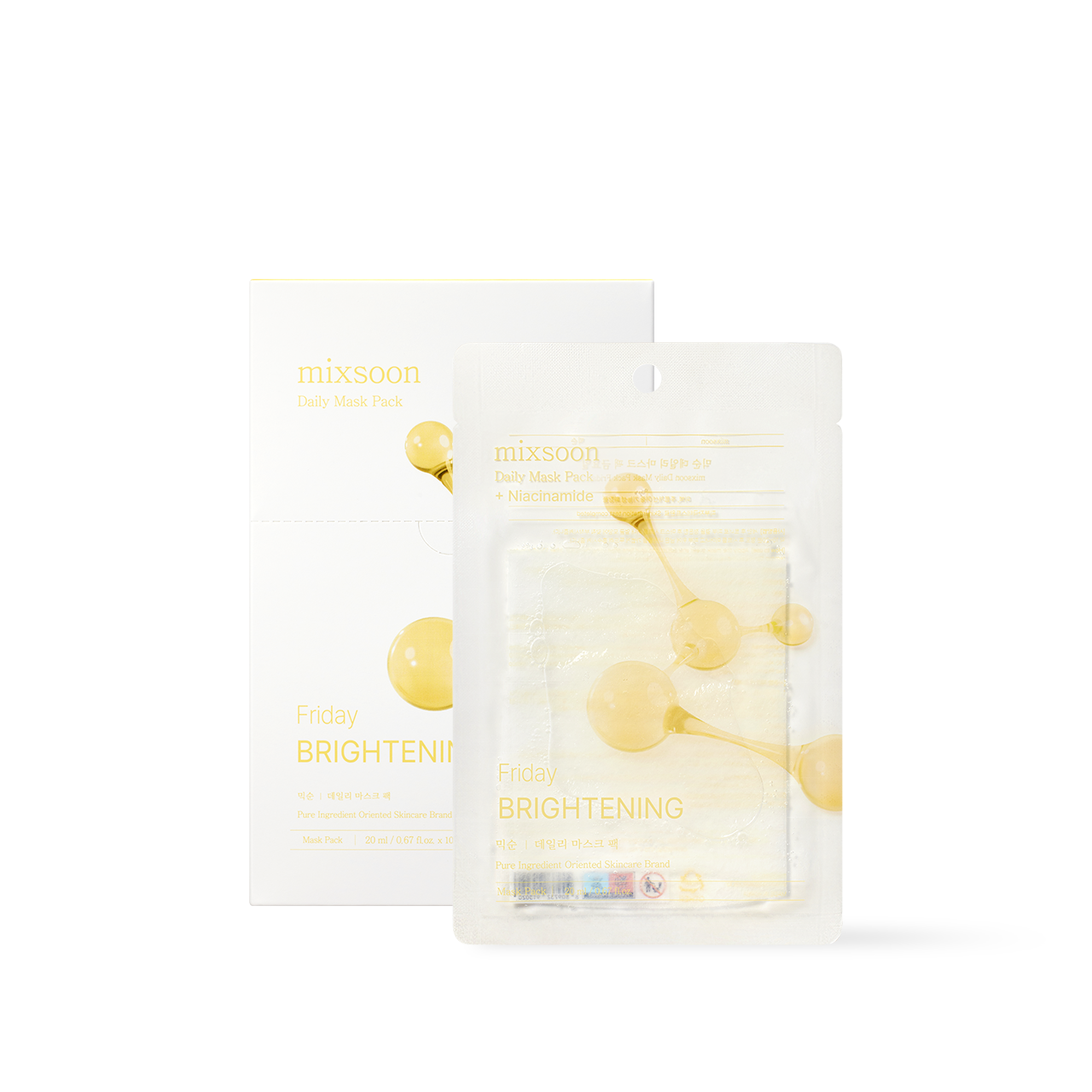 [MIXSOON] Daily Mask Pack_Friday_Brightening 20ml*10ea